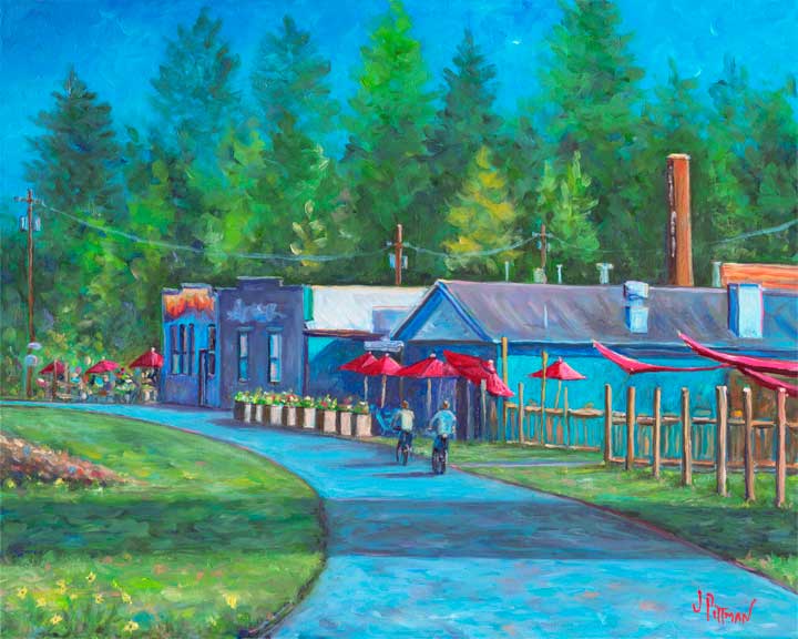 Lennox Station and the Ecusta Trail in Hendersonville – Jeff Pittman Art